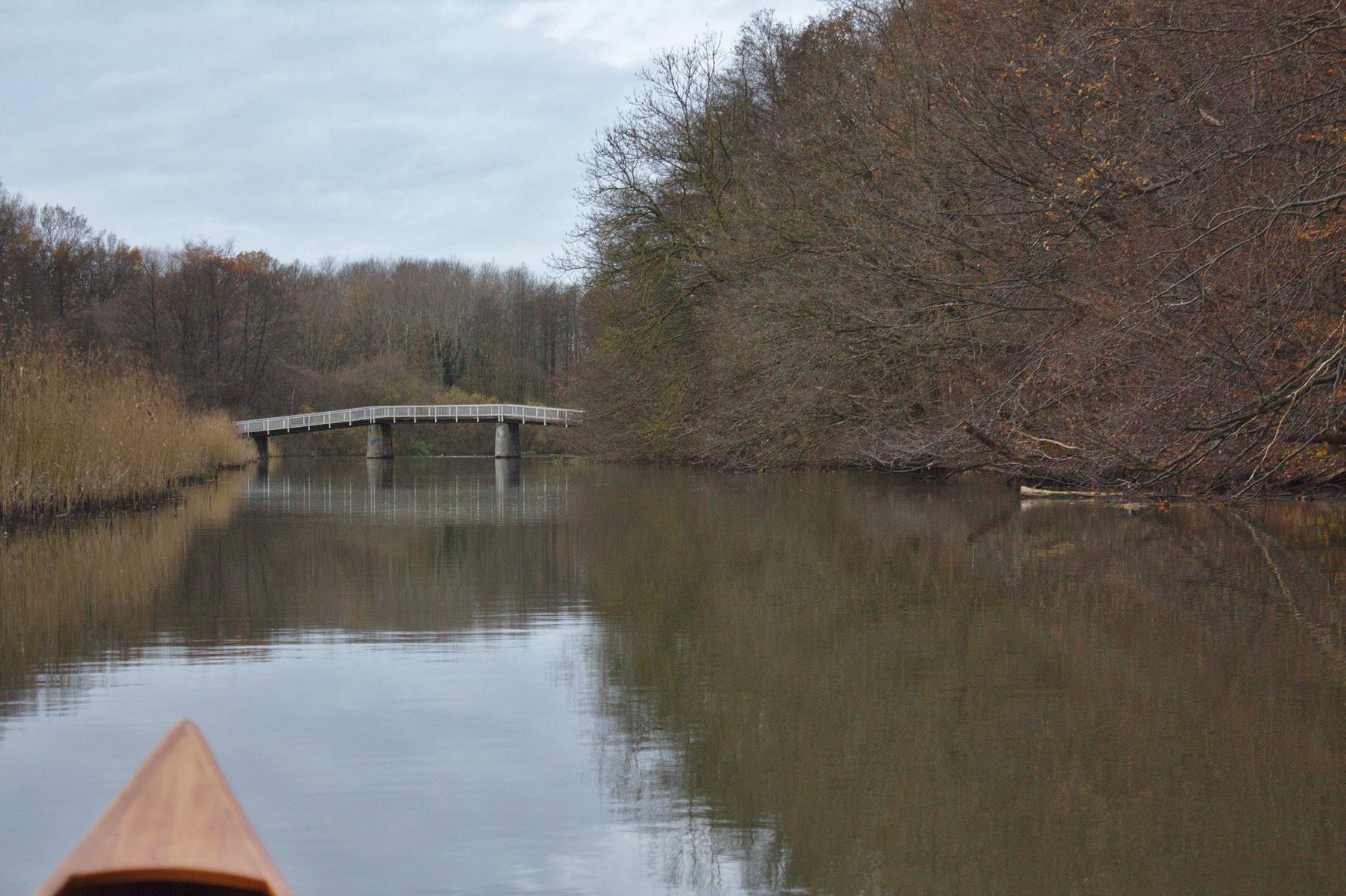 Auf der Schwentine in Kiel am 20. November | Kanu & Natur